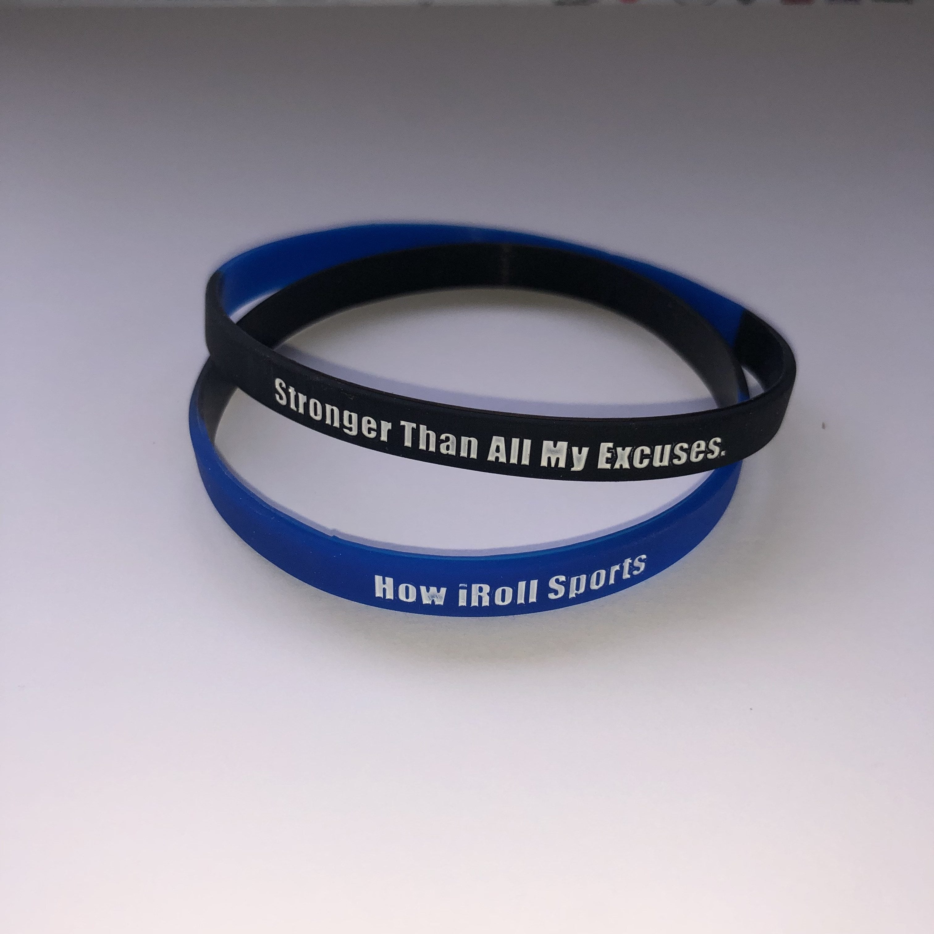 How iRoll Sports "Stronger Than All My Excuses" Bracelets